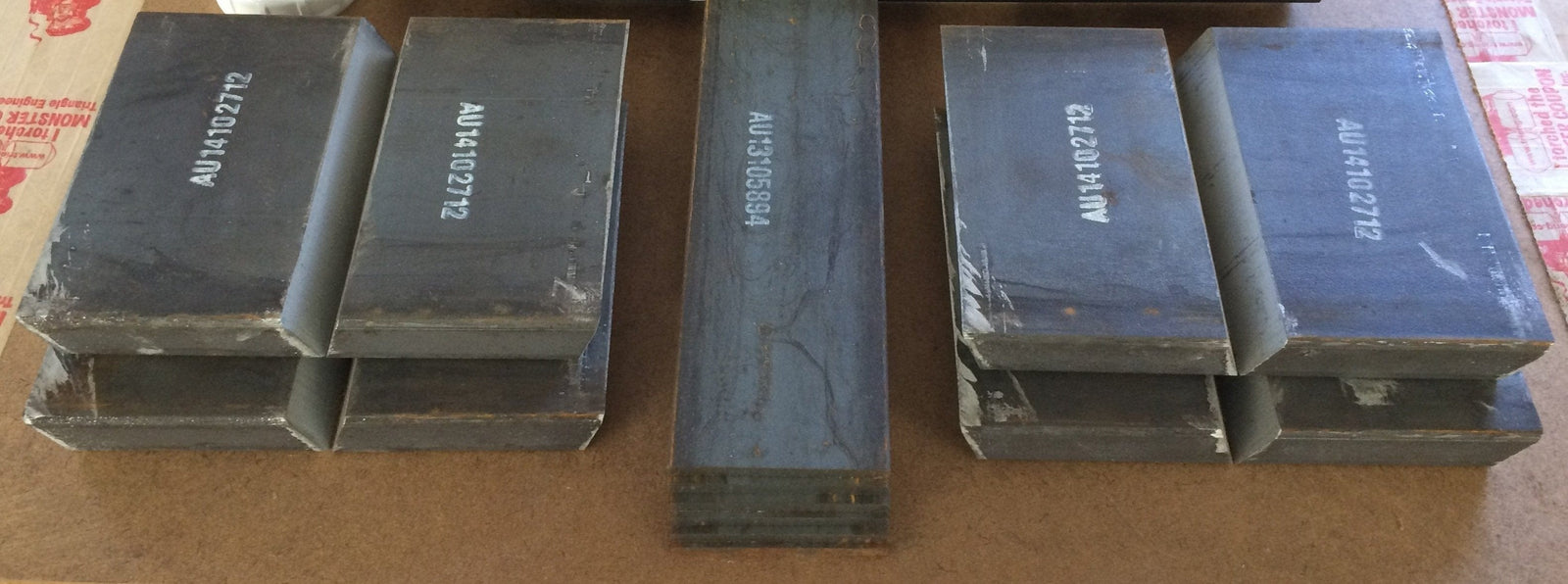 AWS Weld Test Kit: 1" 3G & 4G with Backing Bars